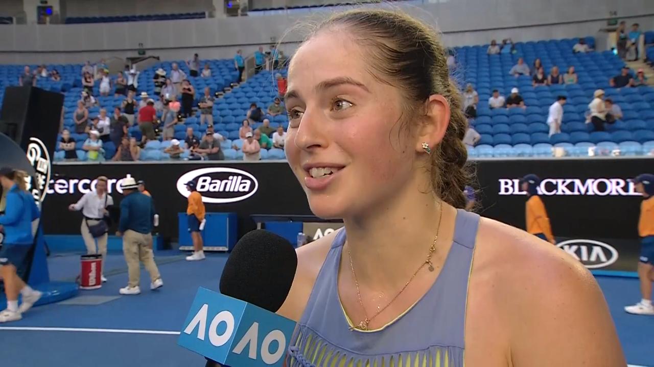 Jelena Ostapenko on court interview (2R) | AO