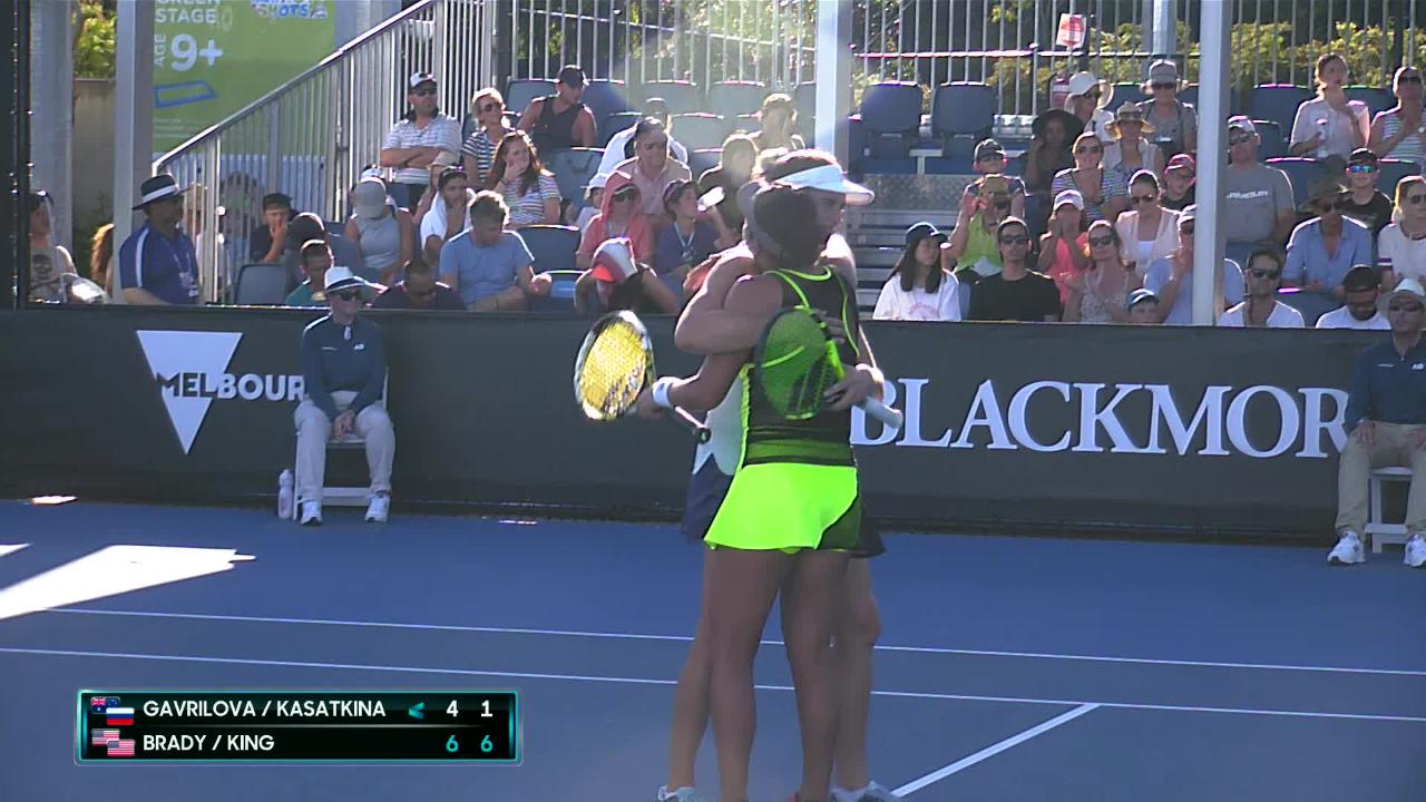 Brady/King def. Gavrilova/Kasatkina match highlights (1R) | AO
