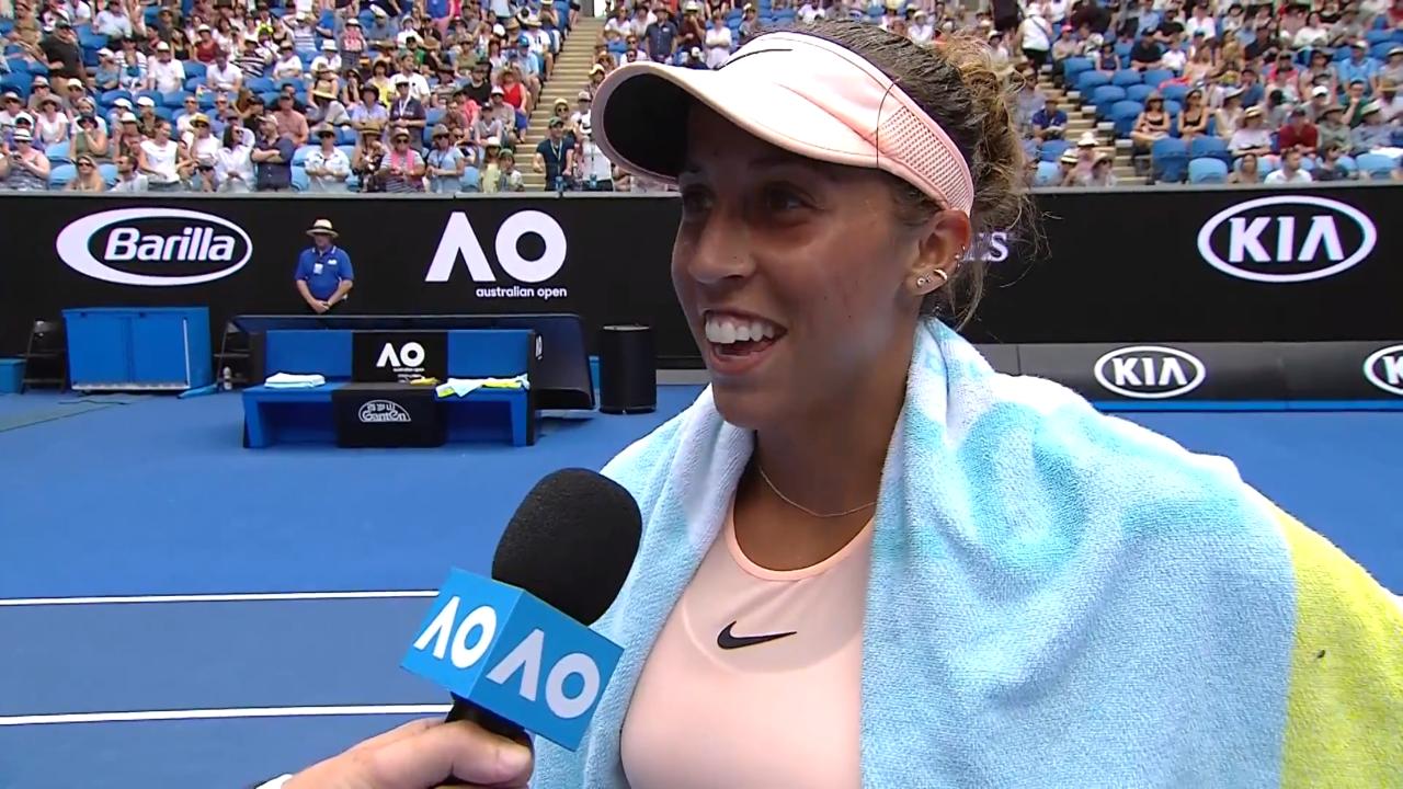 Madison Keys on court interview (3R) | AO
