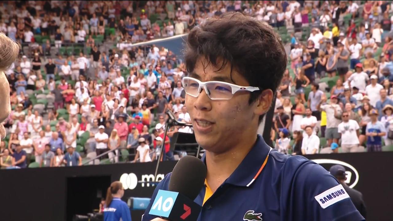 Hyeon Chung 20-01-18 interview | Australian Open