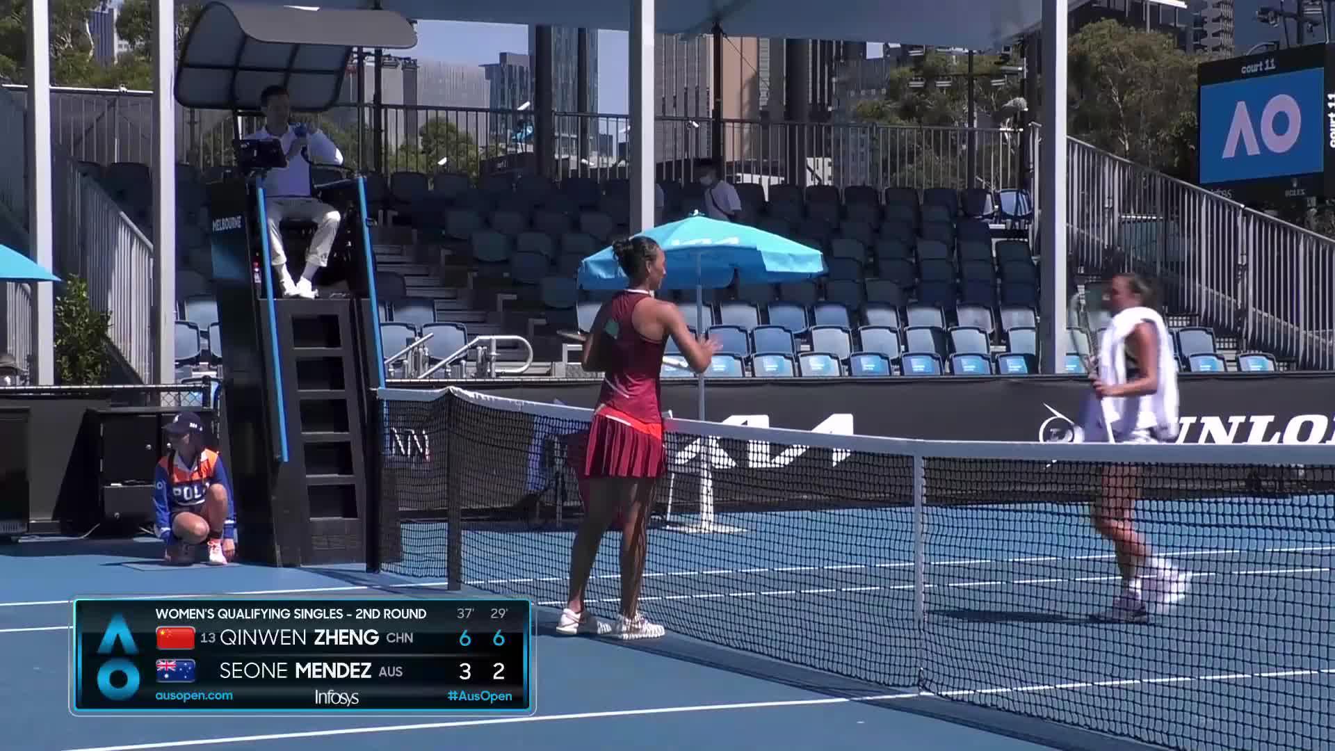 Qinwen Zheng vs Seone Mendez Match Highlights (2R) | Australian Open ...