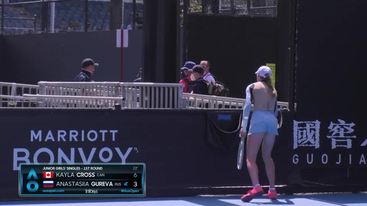 Kayla Cross v Anastasiia Gureva Match Highlights (1R) | Australian Open ...