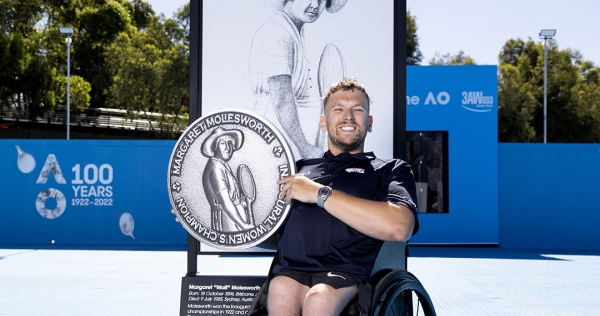 Game, Set, Century: Dylan Alcott OAM unveils AO22 coin | AO