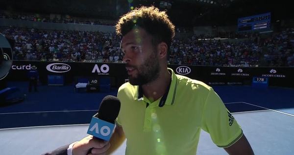 Jo-Wilfried Tsonga on court interview | AO
