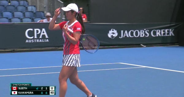 Layne Sleeth v Mana Kawamura match highlights (1R) | AO